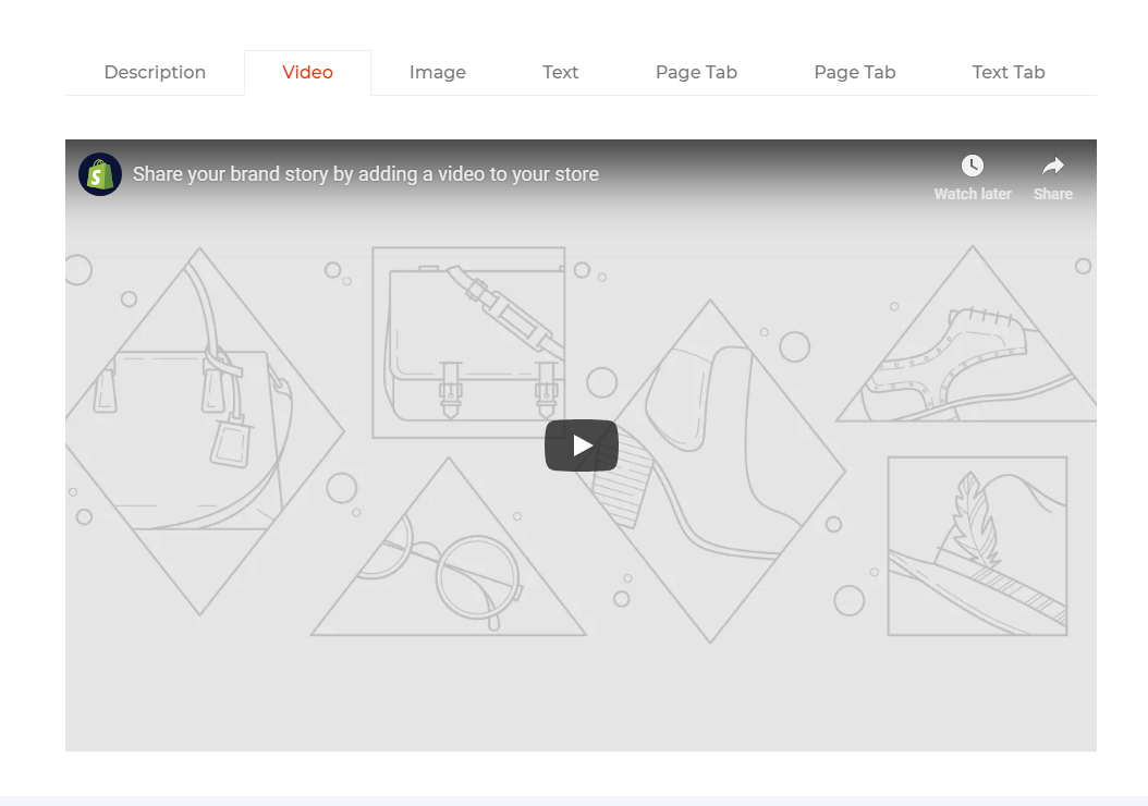 Product Page Unique Tabs – Theme Support from Red Plug Design Co.