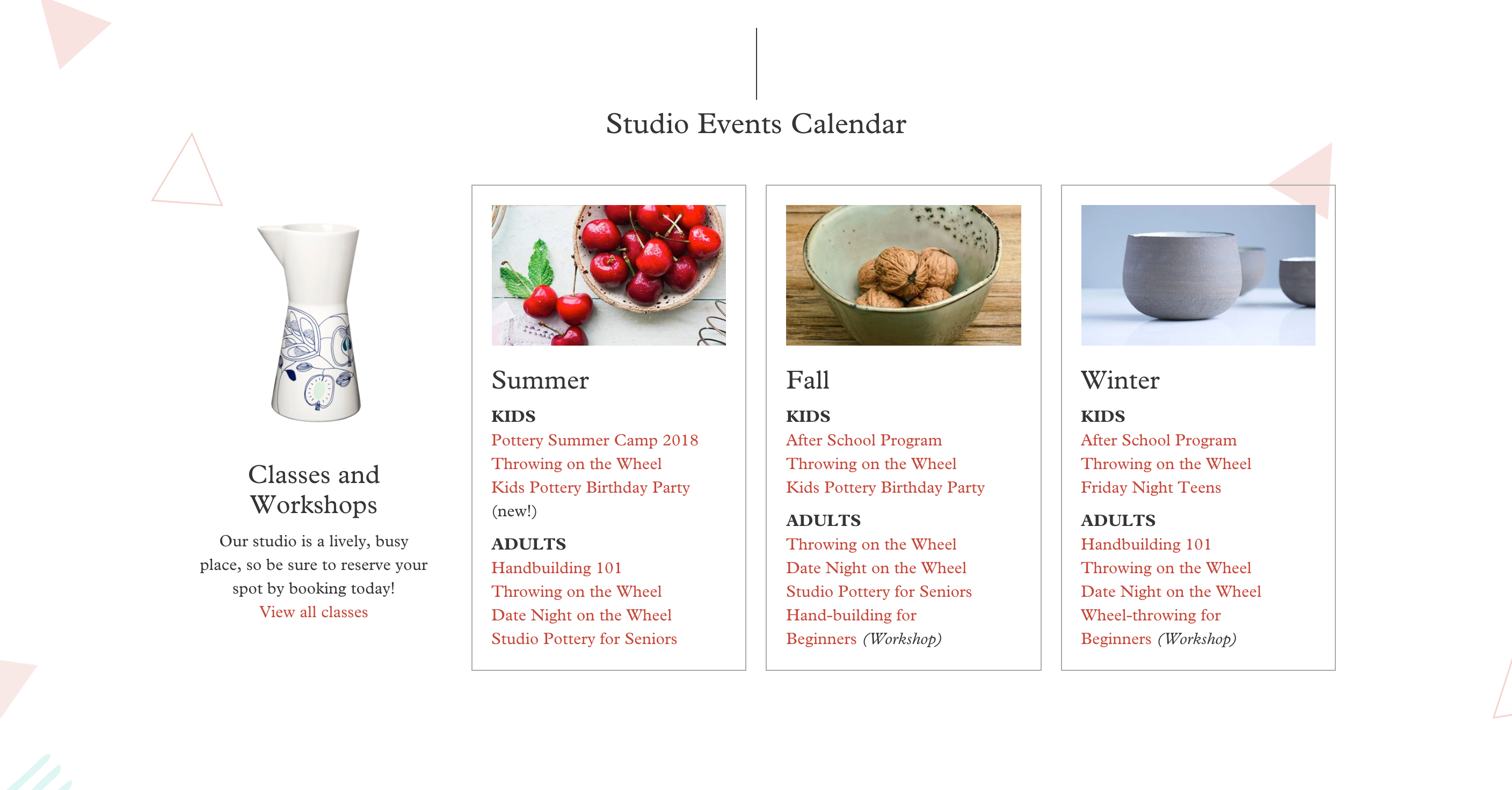 Text Columns with Images Section – Theme Support from Red Plug Design Co.